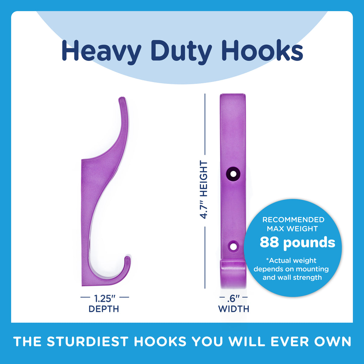 Toughook Standard Hook - 88 lb Capacity - Unbreakable - Schools ...